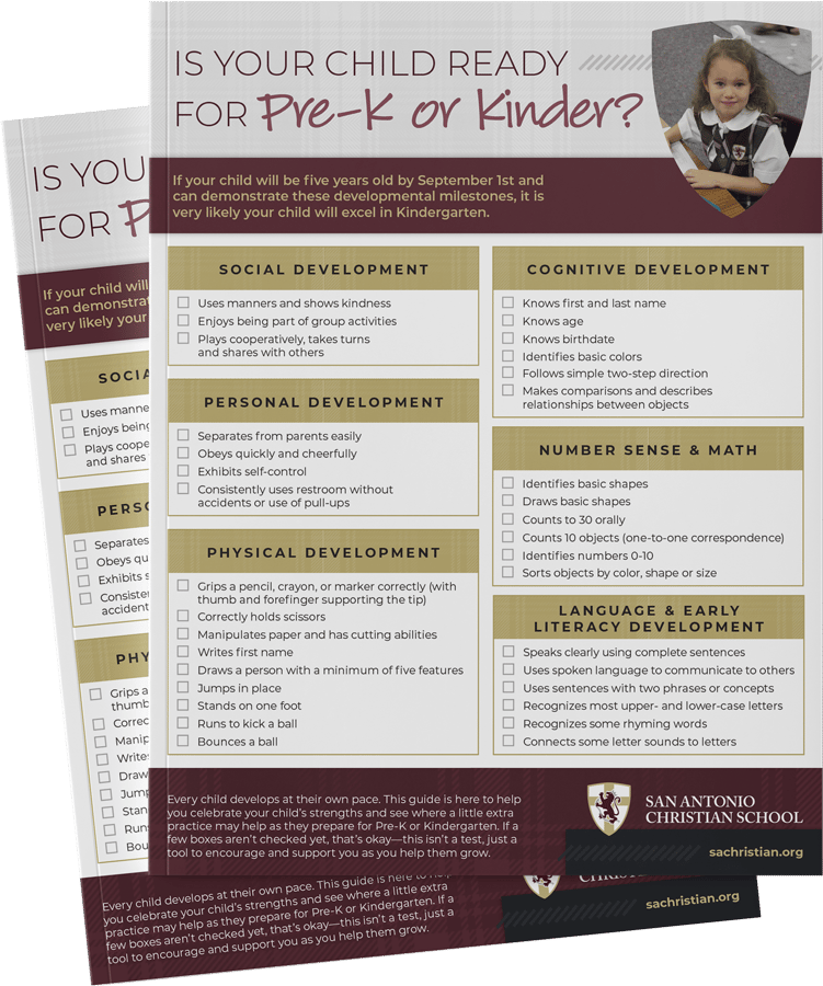 Early Education Readiness Checklist | Confirmation